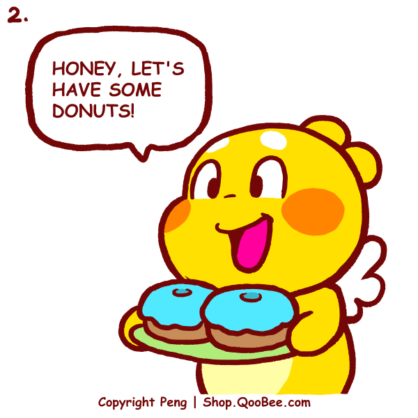 Cute Couple Comic of QooBee & Jeanie - QooBee Agapi